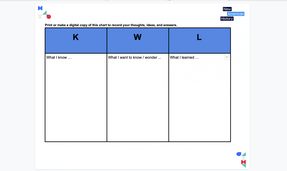 When Learning Shifts Online • New American History
